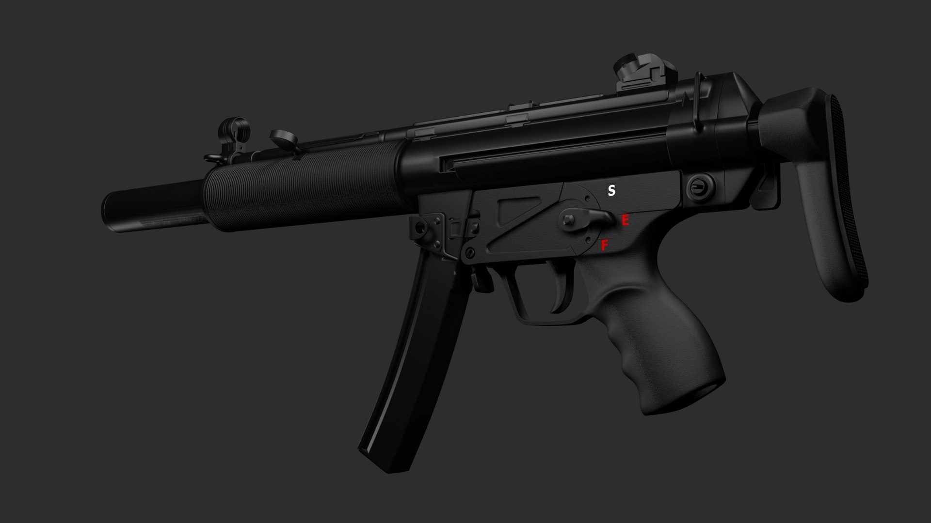 3d model h k mp5