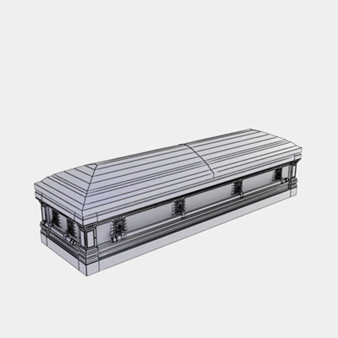 Big Black Coffin 3d Model