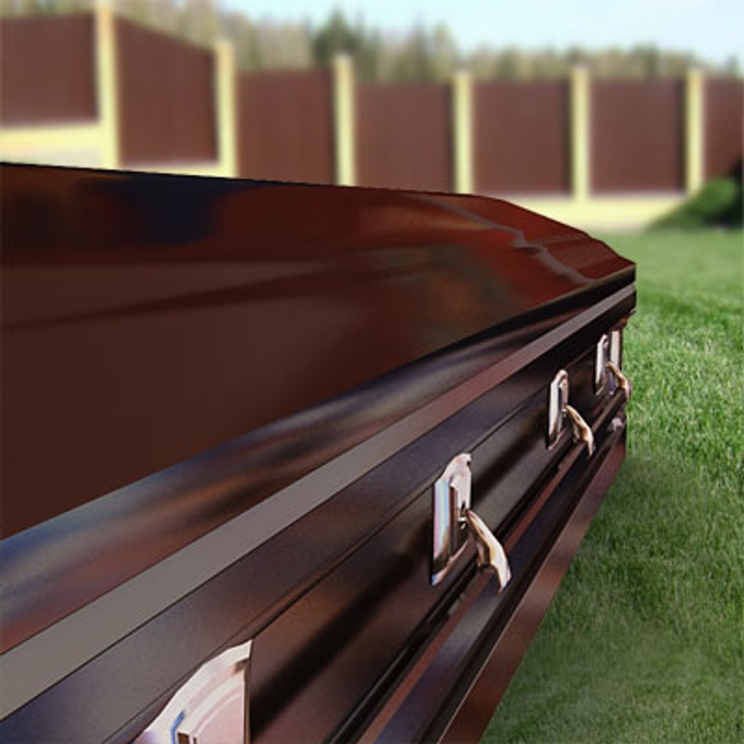 Big Black Coffin 3d Model