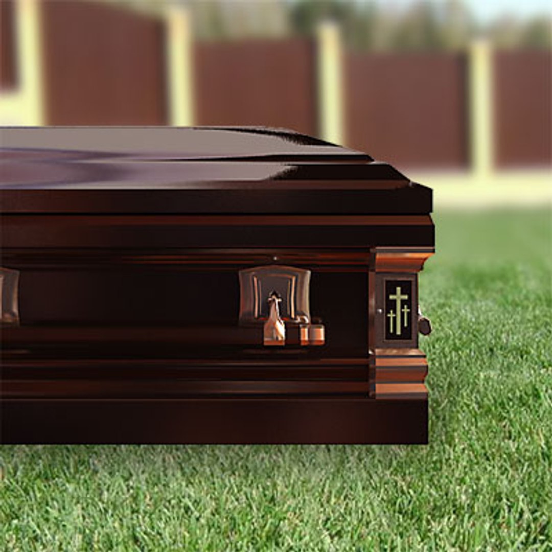 Big Black Coffin 3d Model