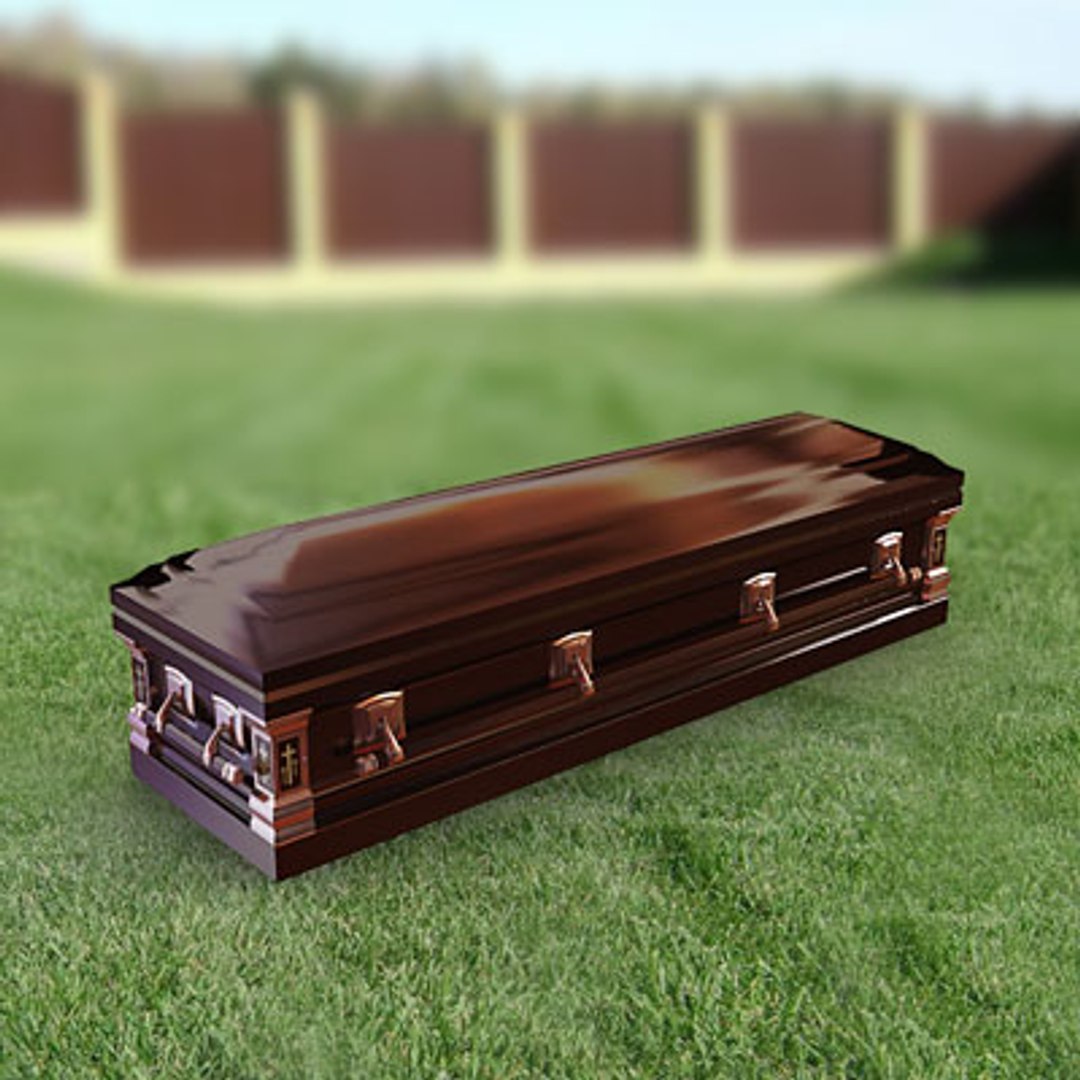 Big Black Coffin 3d Model