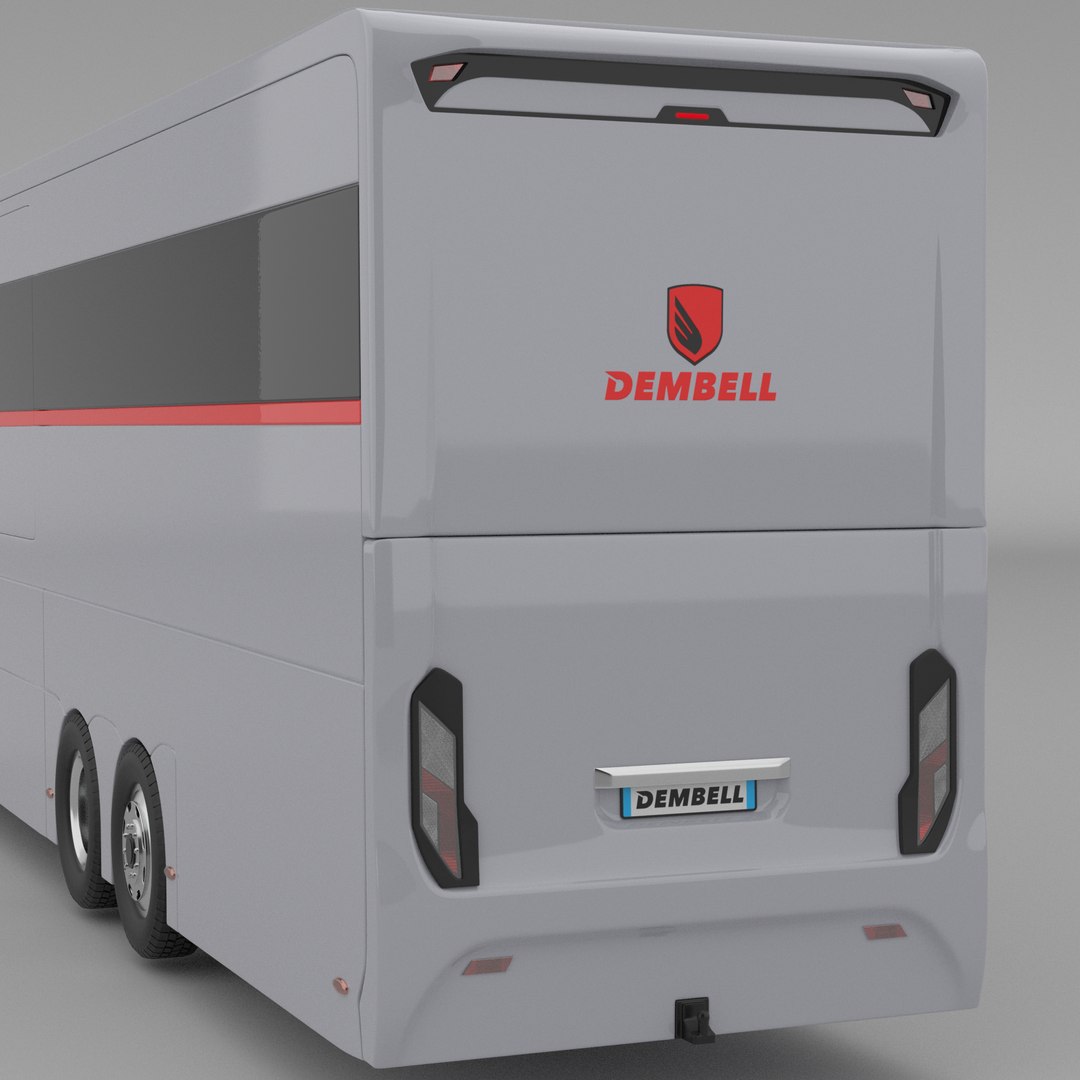 3D Dembell Motorhome Model M Grey Color Class A Mercedes-Benz Actros ...