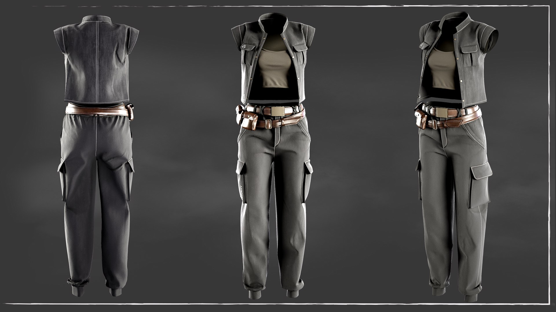 Female Outfit 3D Model - TurboSquid 2209960
