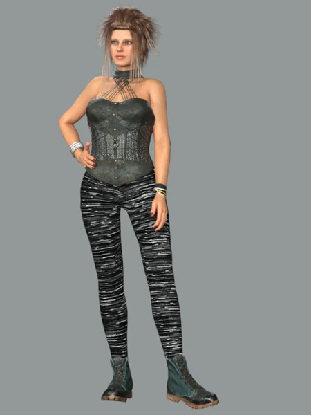 현실적인 Rigged Style Woman-Anna 캐릭터 3D 모델 3D 모델 - TurboSquid 2260546