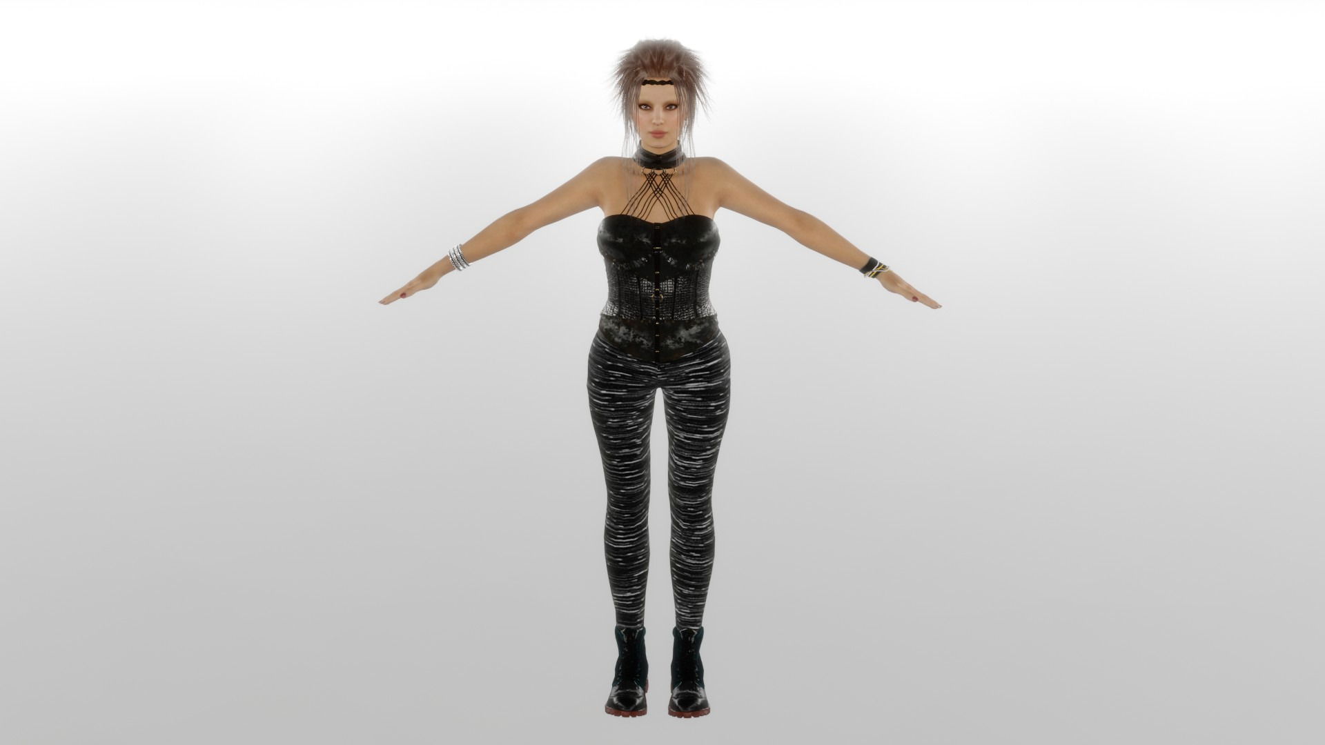 Realistic Rigged Style Woman-Anna Character 3D Model 3D Model ...