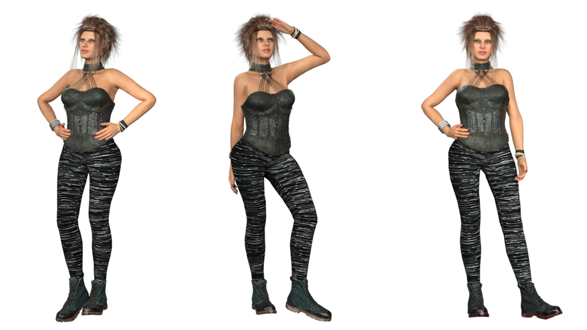 Realistic Rigged Style Woman-Anna Character 3D Model 3D Model ...