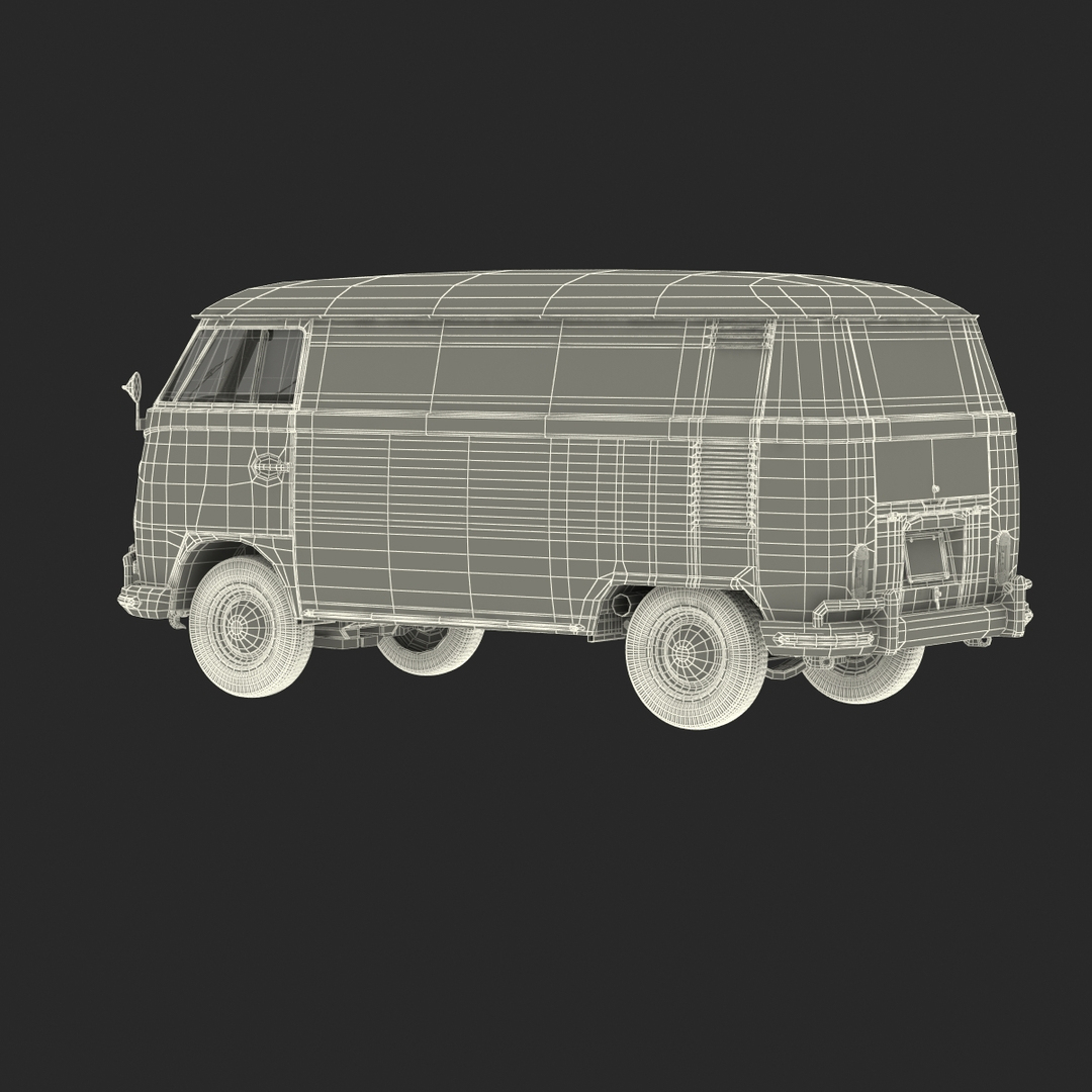 Volkswagen Type 2 Panel 3d Model
