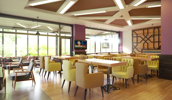 3D cafe interior model | 1148470 | TurboSquid