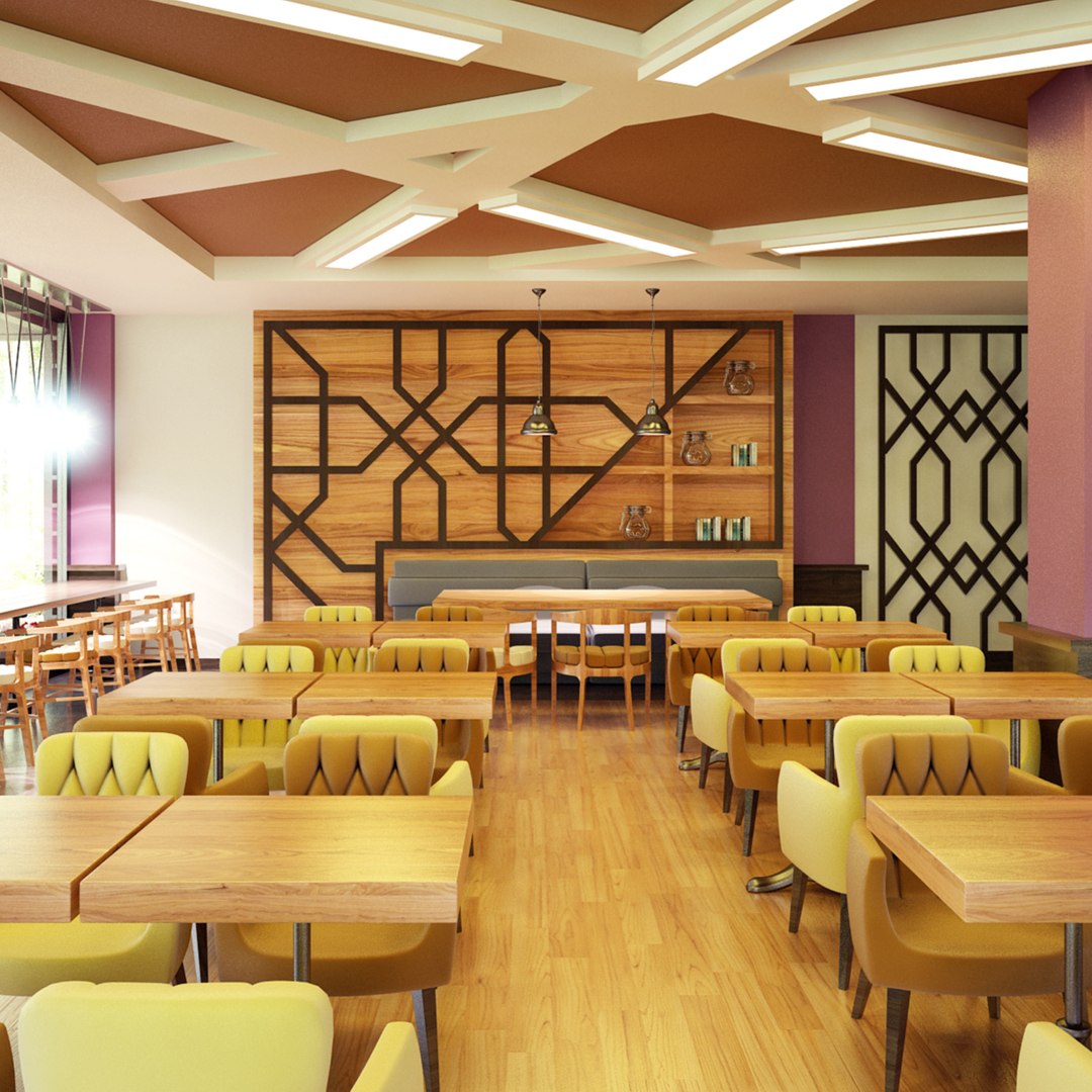 3D Cafe Interior Model | 1148470 | TurboSquid