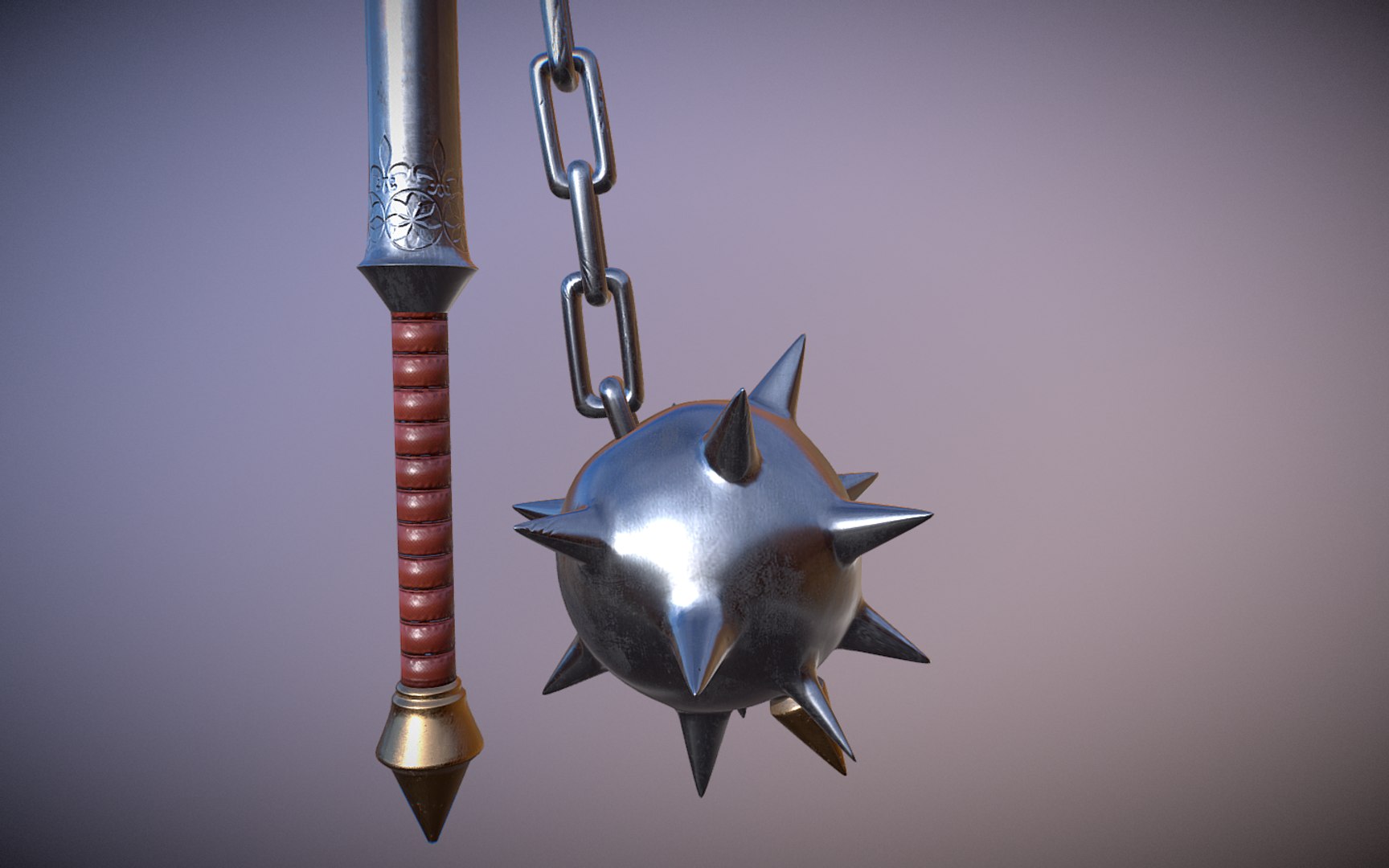 3D Medieval Morningstar - TurboSquid 1256877