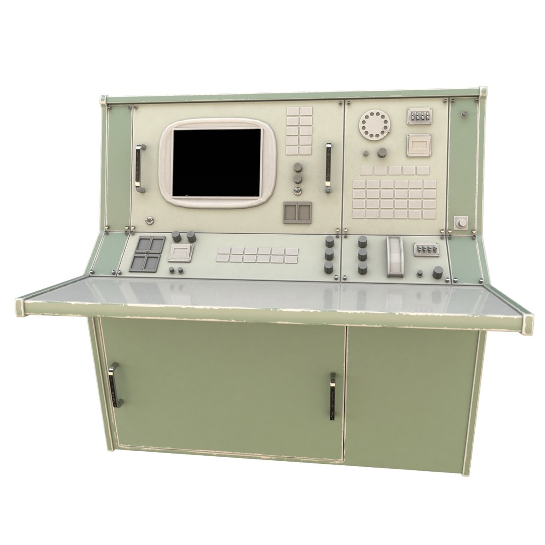 3D nasa control tables pbr model - TurboSquid 1638746