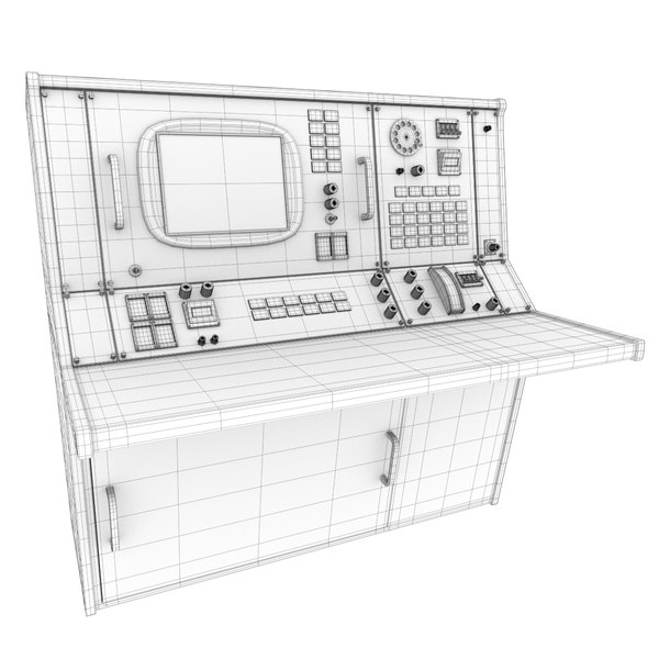 modelo 3d Mesas de control de la NASA PBR - TurboSquid 1638746