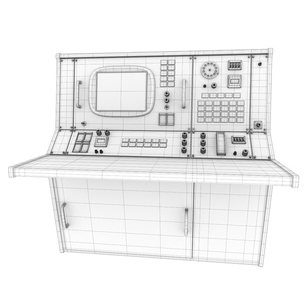 modelo 3d Mesas de control de la NASA PBR - TurboSquid 1638746