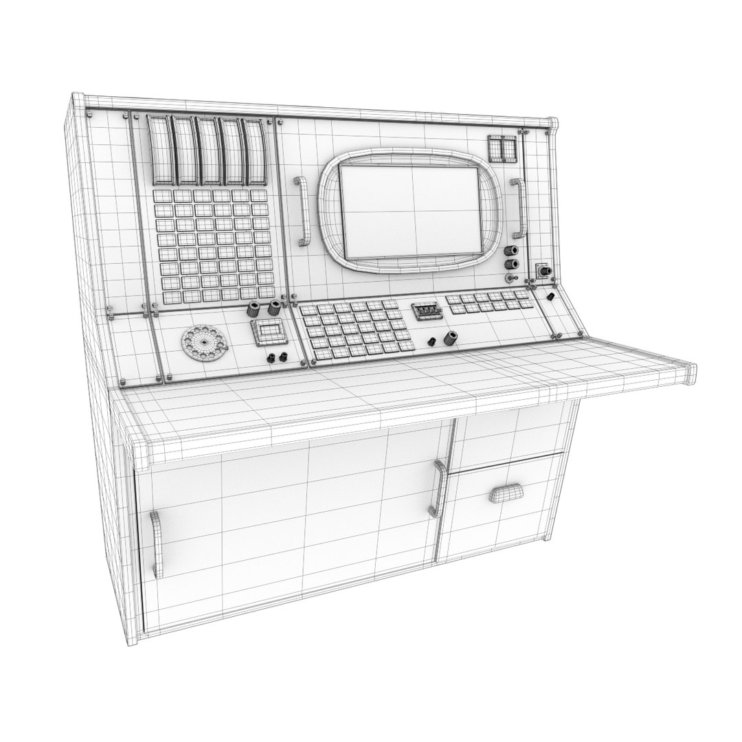 3D Nasa Control Tables Pbr Model - TurboSquid 1638746