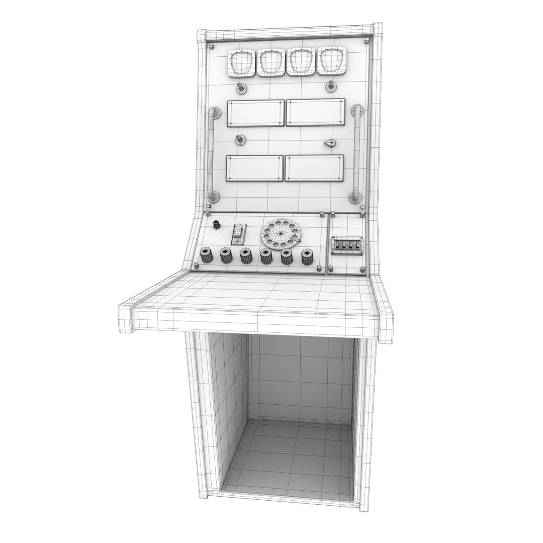 3D nasa control tables pbr model - TurboSquid 1638746