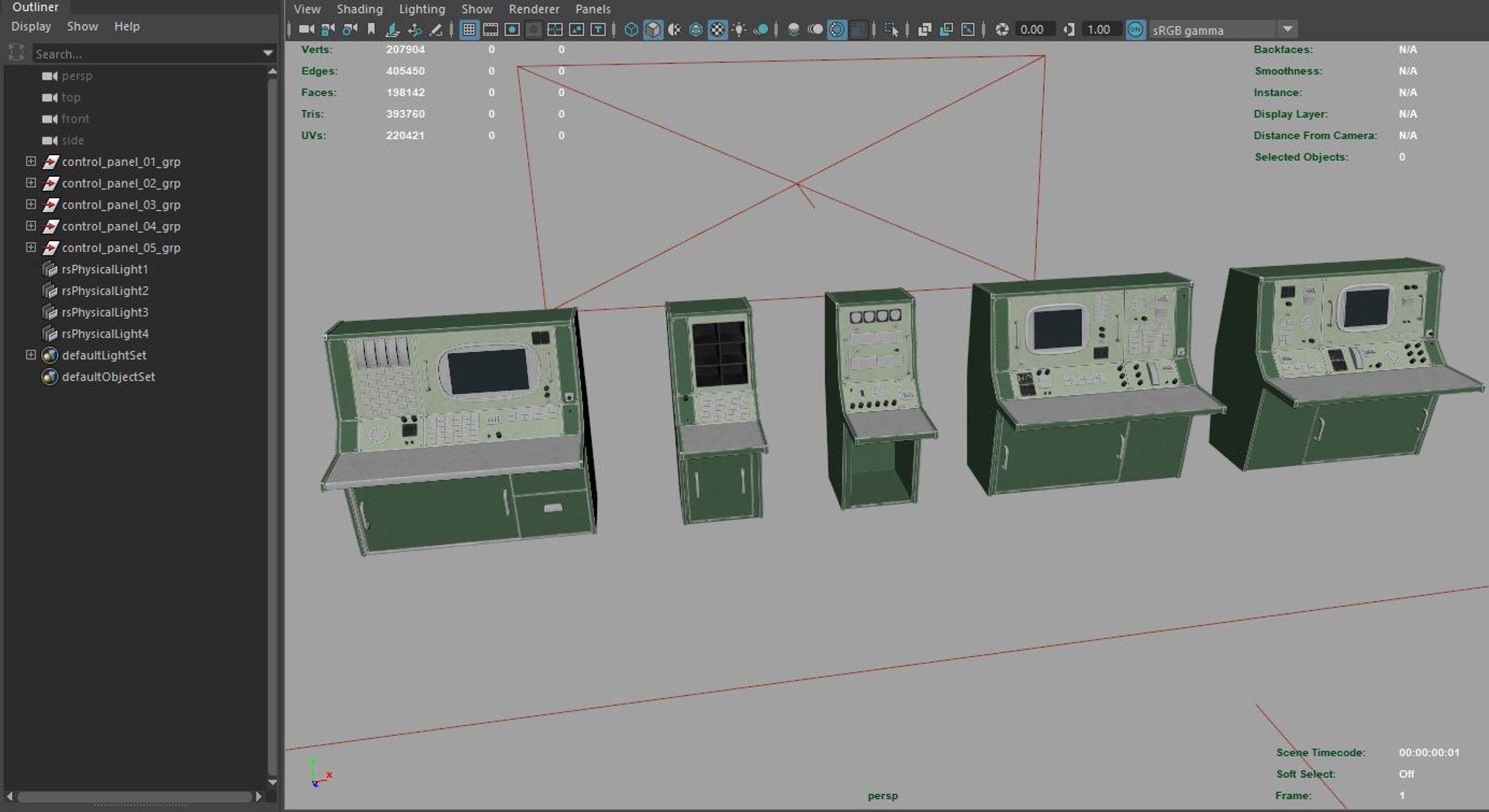3D Nasa Control Tables Pbr Model - TurboSquid 1638746