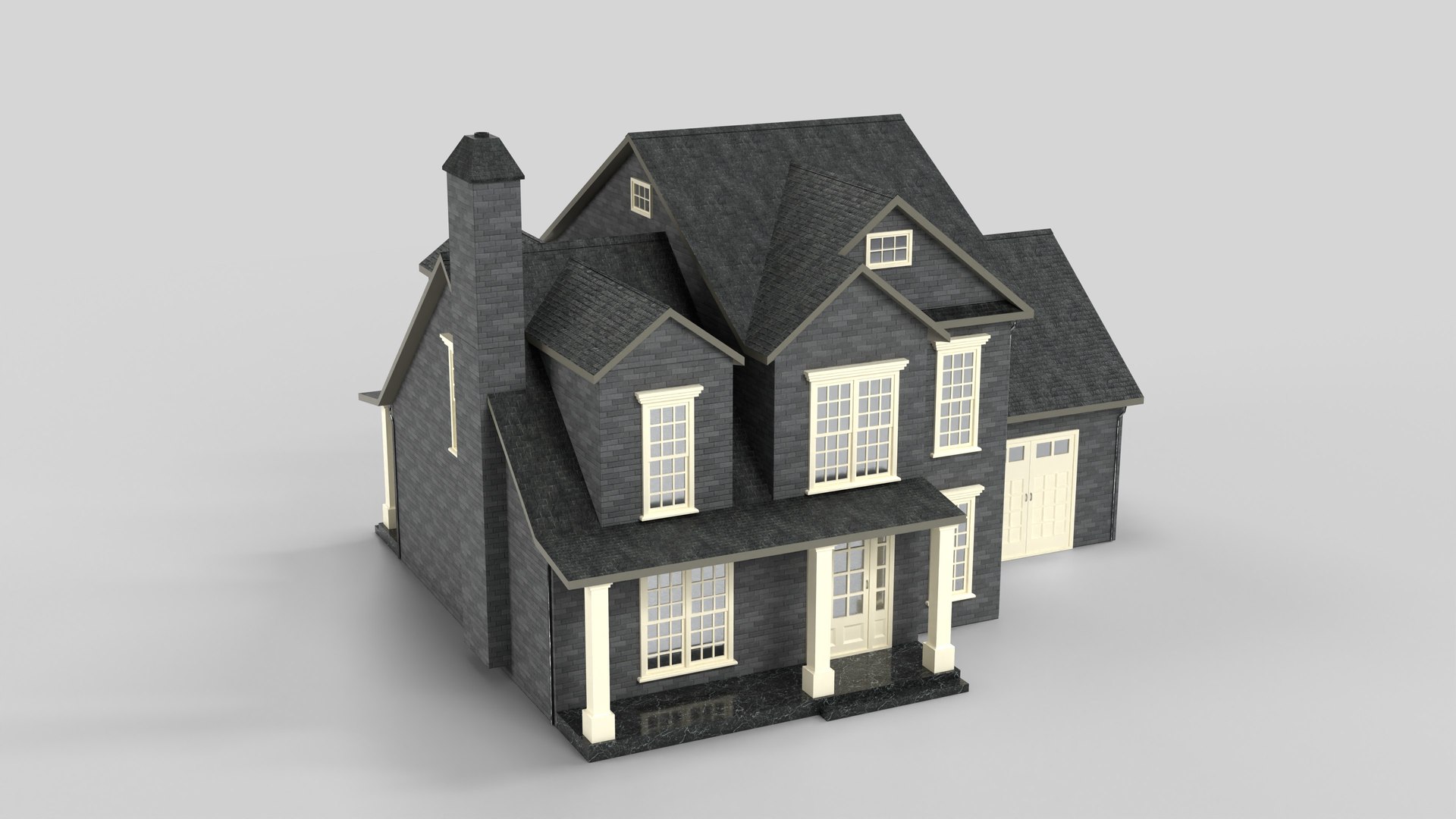 3D Model Neighborhood House 14T1 - TurboSquid 2218325