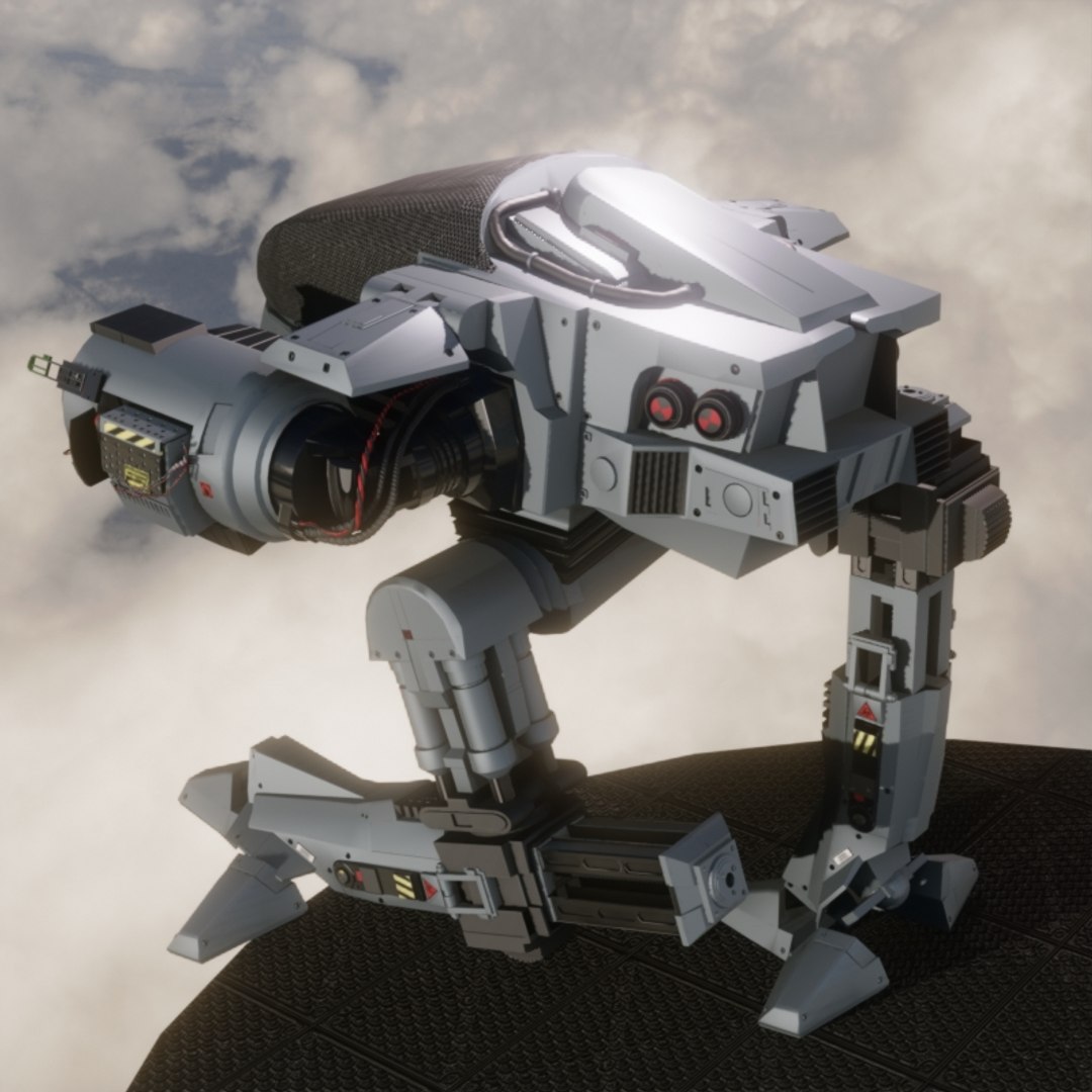 Ed-209 Robocop 3D - TurboSquid 1549536