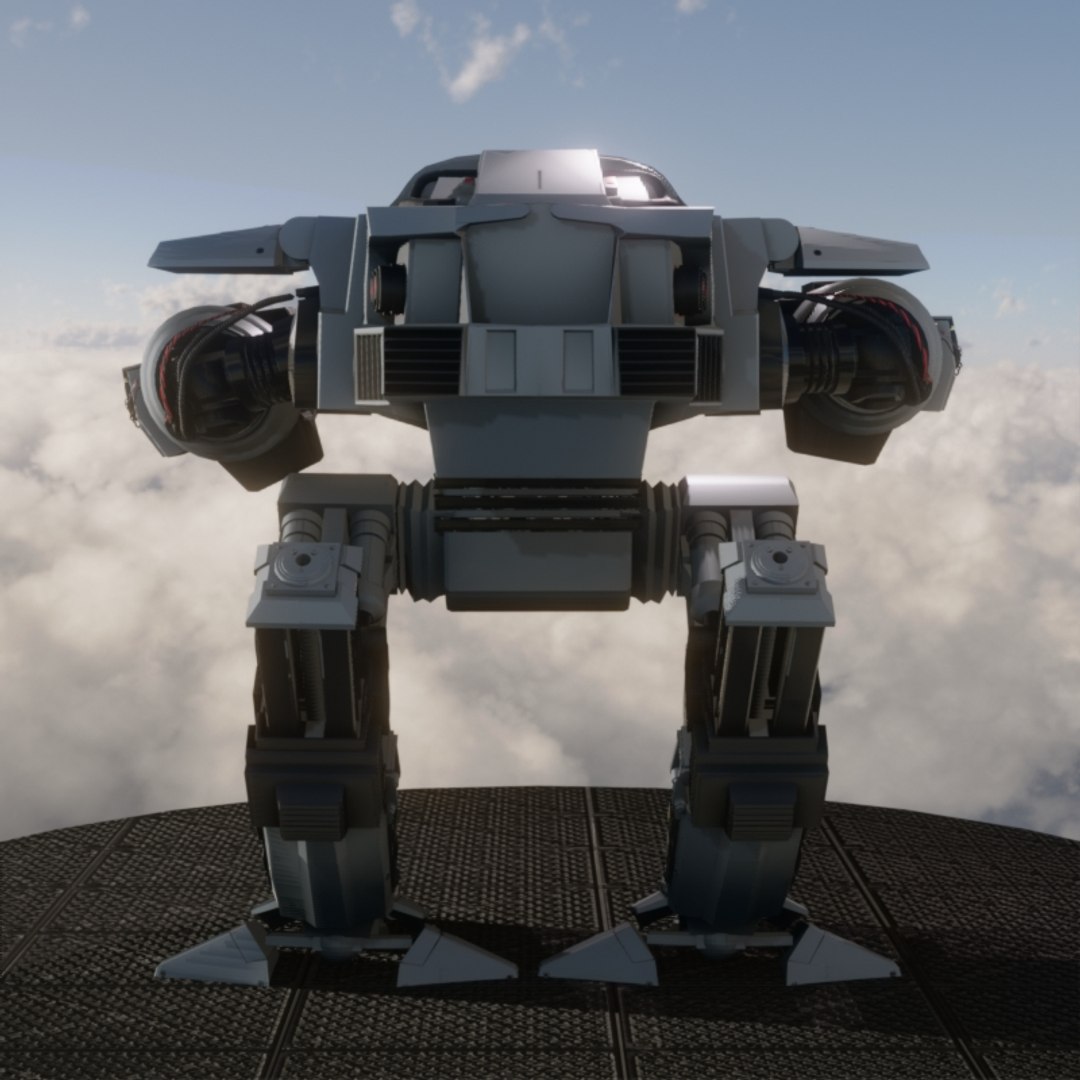 Ed-209 Robocop 3D - TurboSquid 1549536