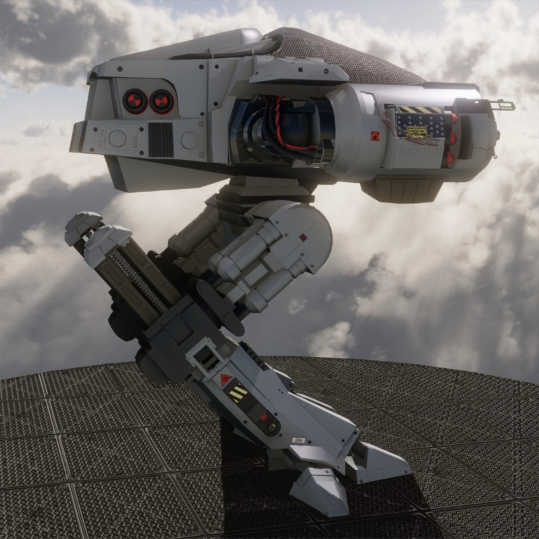 Ed-209 Robocop 3D - TurboSquid 1549536