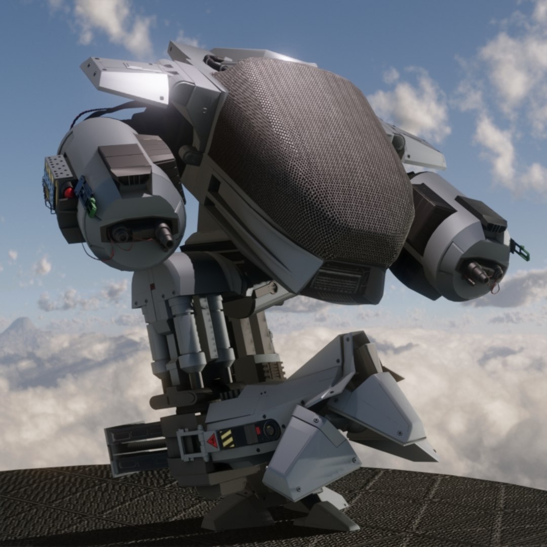Ed-209 Robocop 3D - TurboSquid 1549536