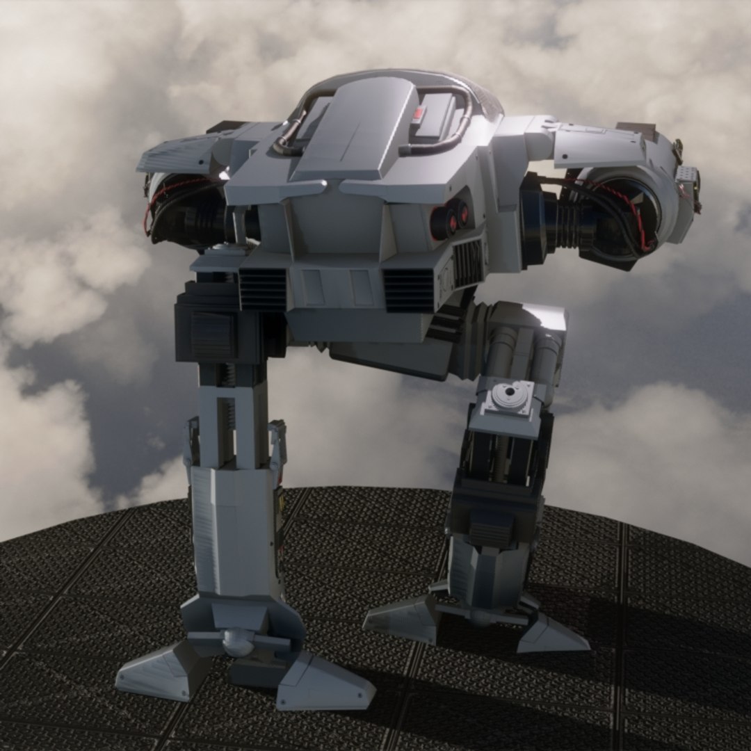 Ed-209 Robocop 3D - TurboSquid 1549536