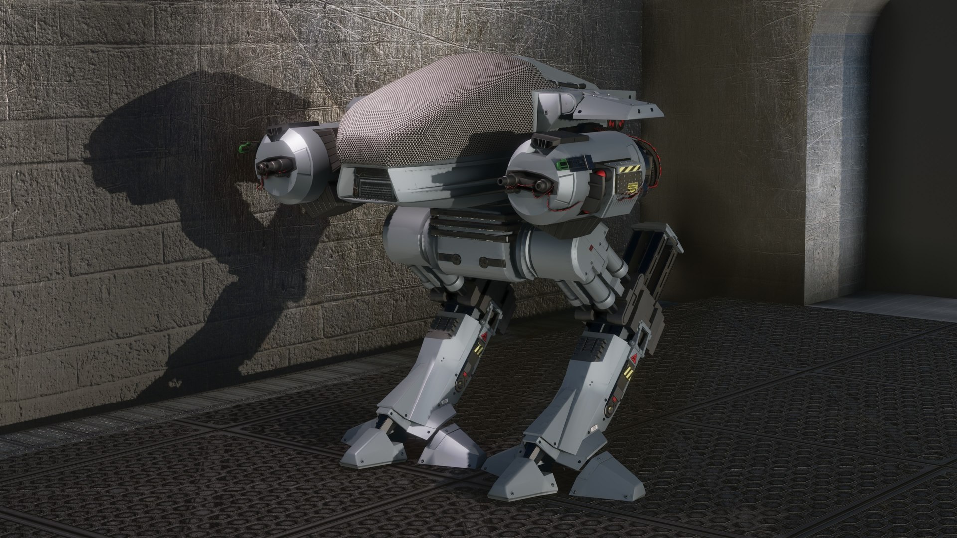 Ed-209 Robocop 3D - TurboSquid 1549536