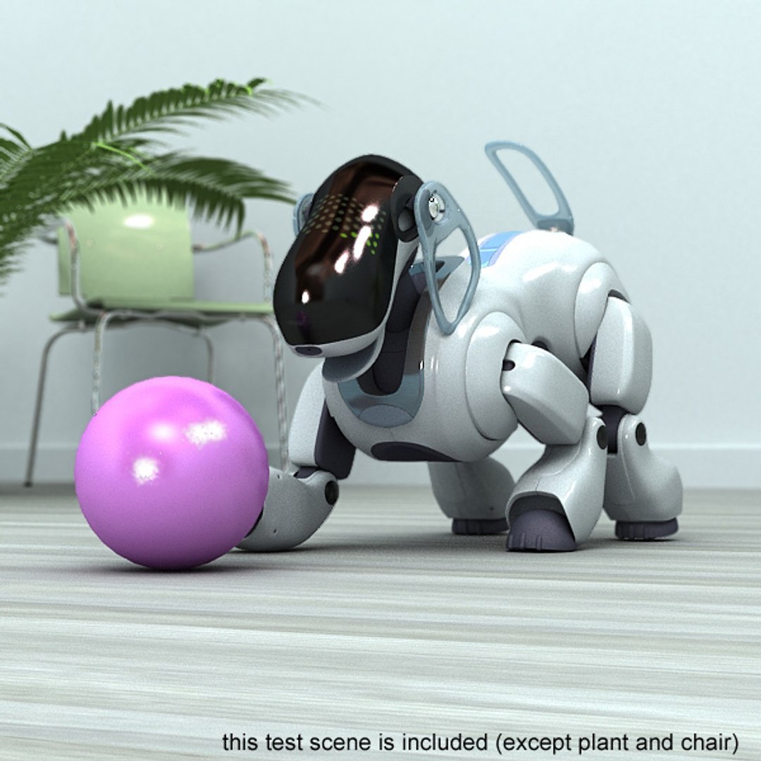 Sony Aibo Robot Obj