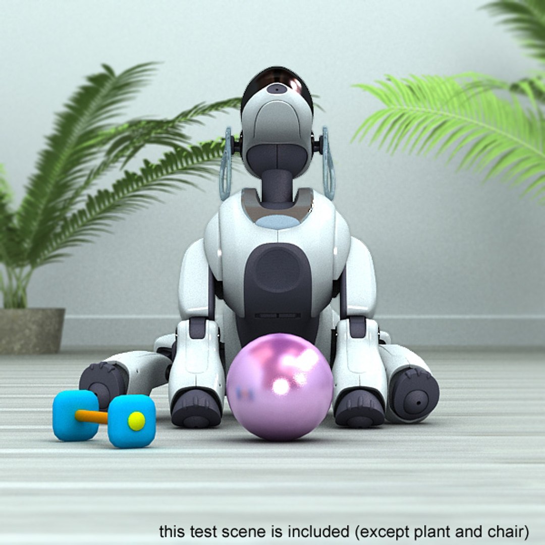 Sony Aibo Robot Obj