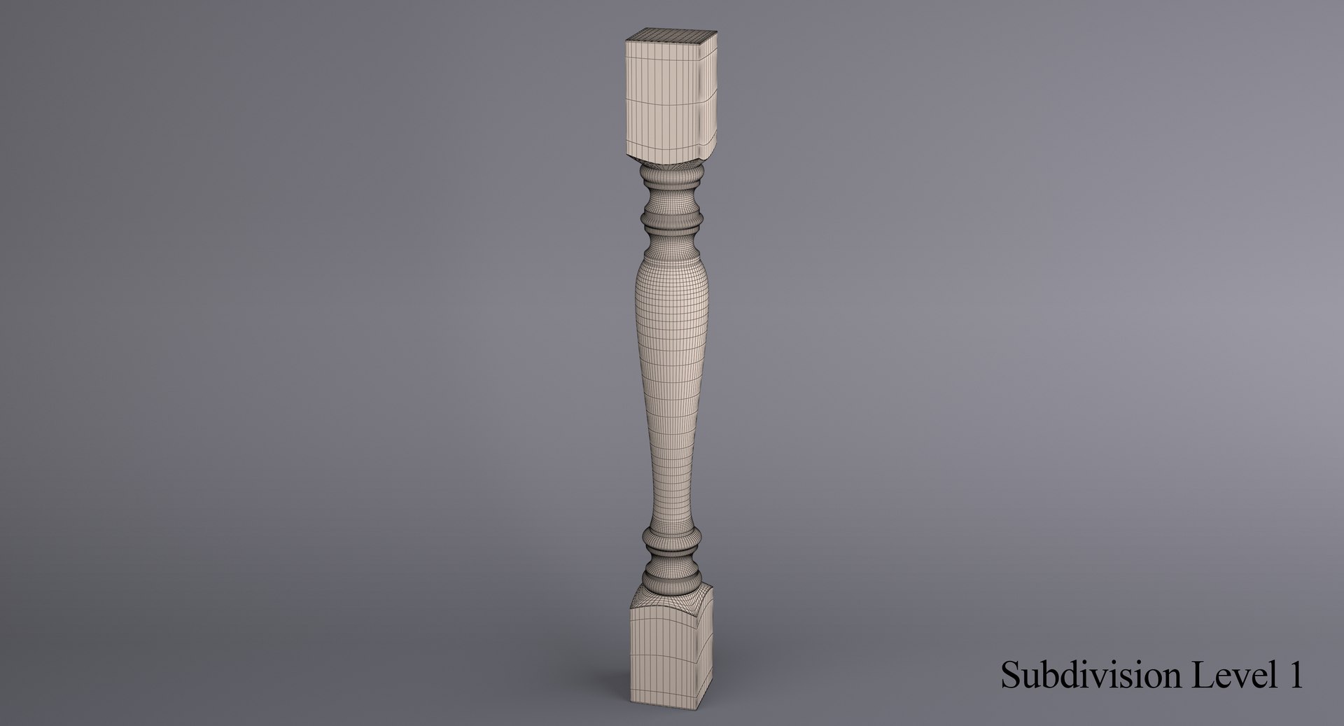 3d Model Traditional Kitchen Island Leg