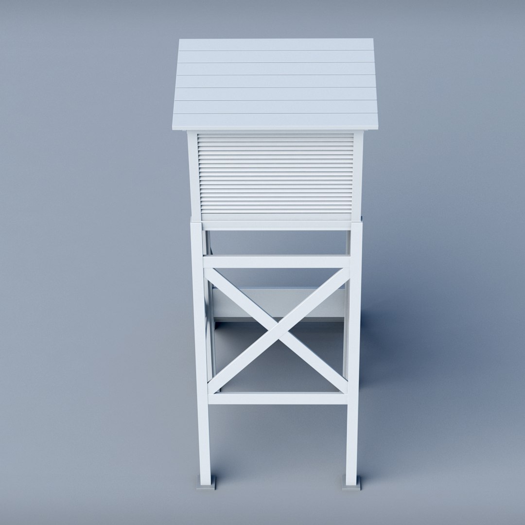 Weather Station Building 3d Model