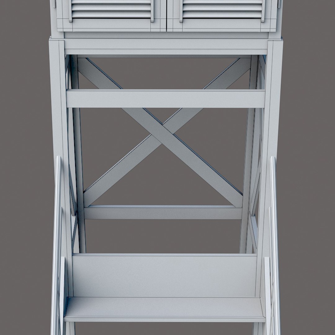 Weather Station Building 3d Model