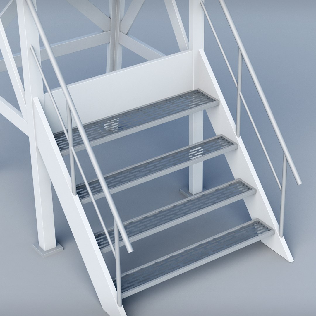 Weather Station Building 3d Model