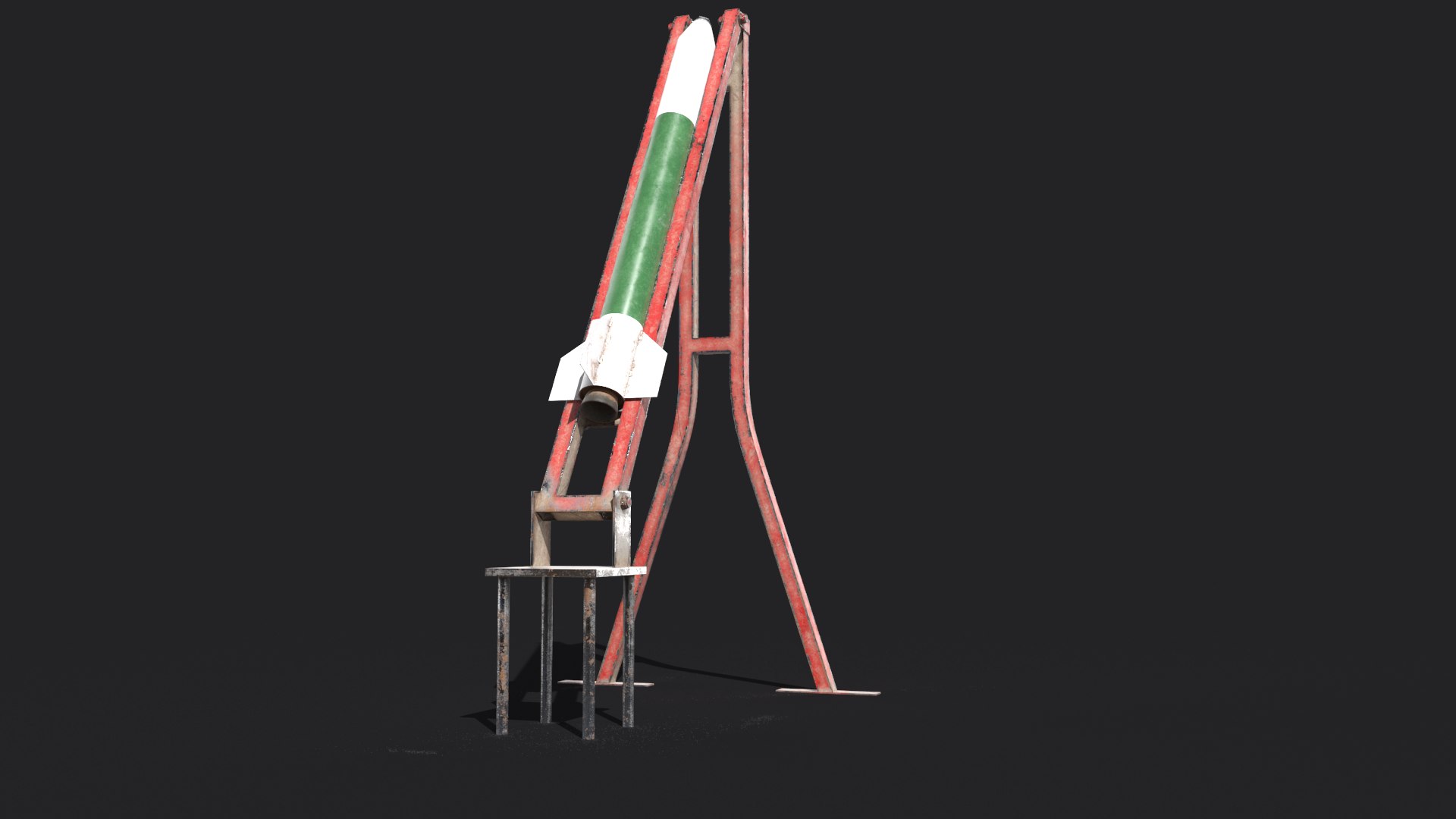 3D Qassam 1 Rocket Model - TurboSquid 2145524