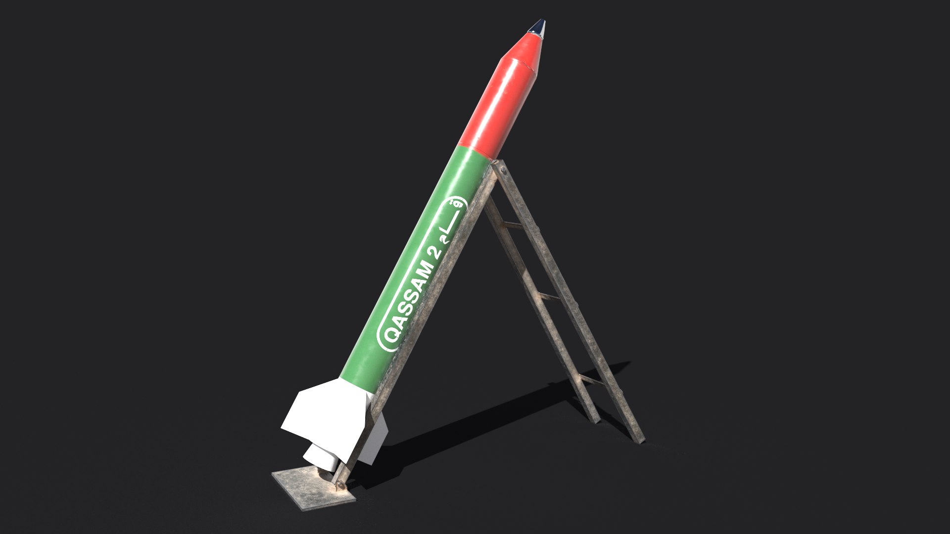 3D Qassam 1 Rocket Model - TurboSquid 2145524