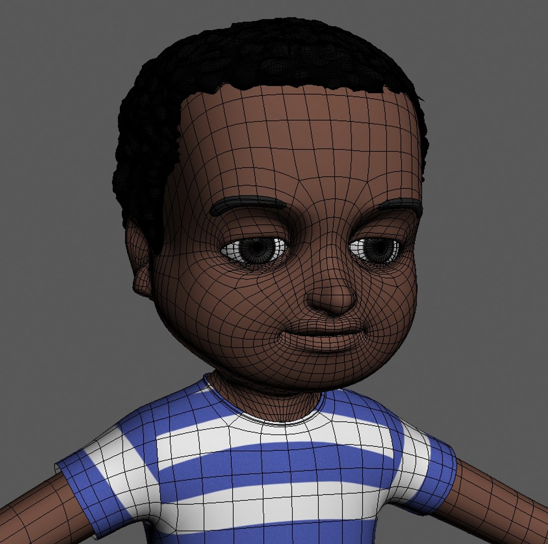 Cartoony Kids Characters Boys Max