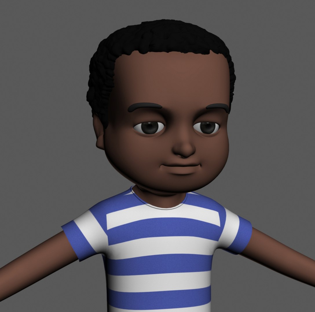 Cartoony Kids Characters Boys Max