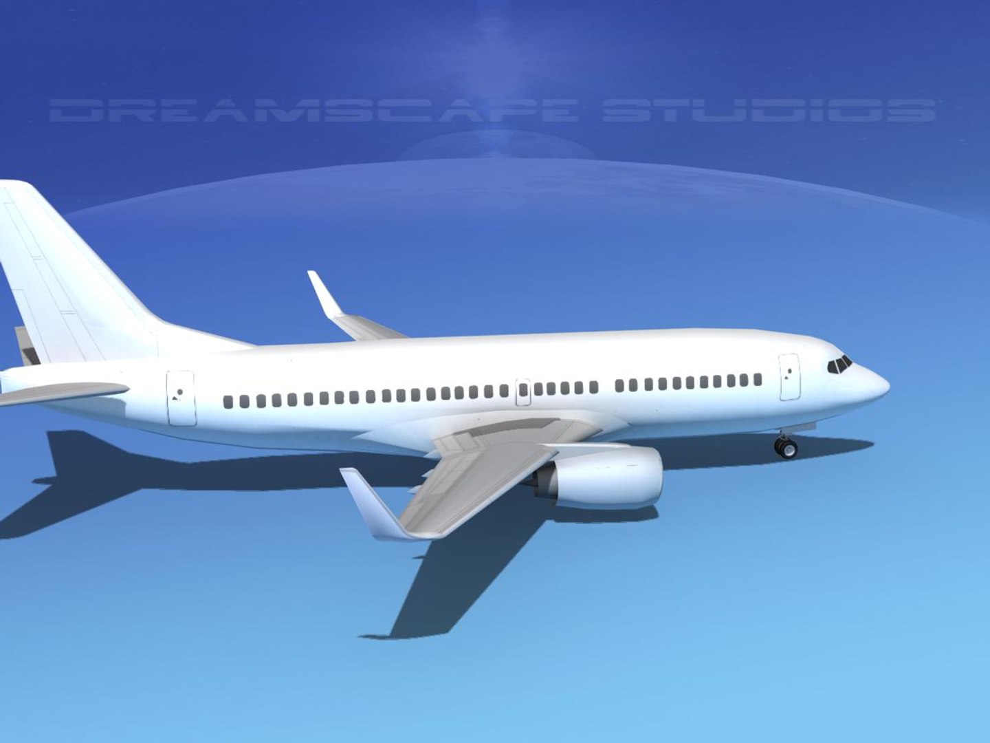 Boeing 737-300 3d Model