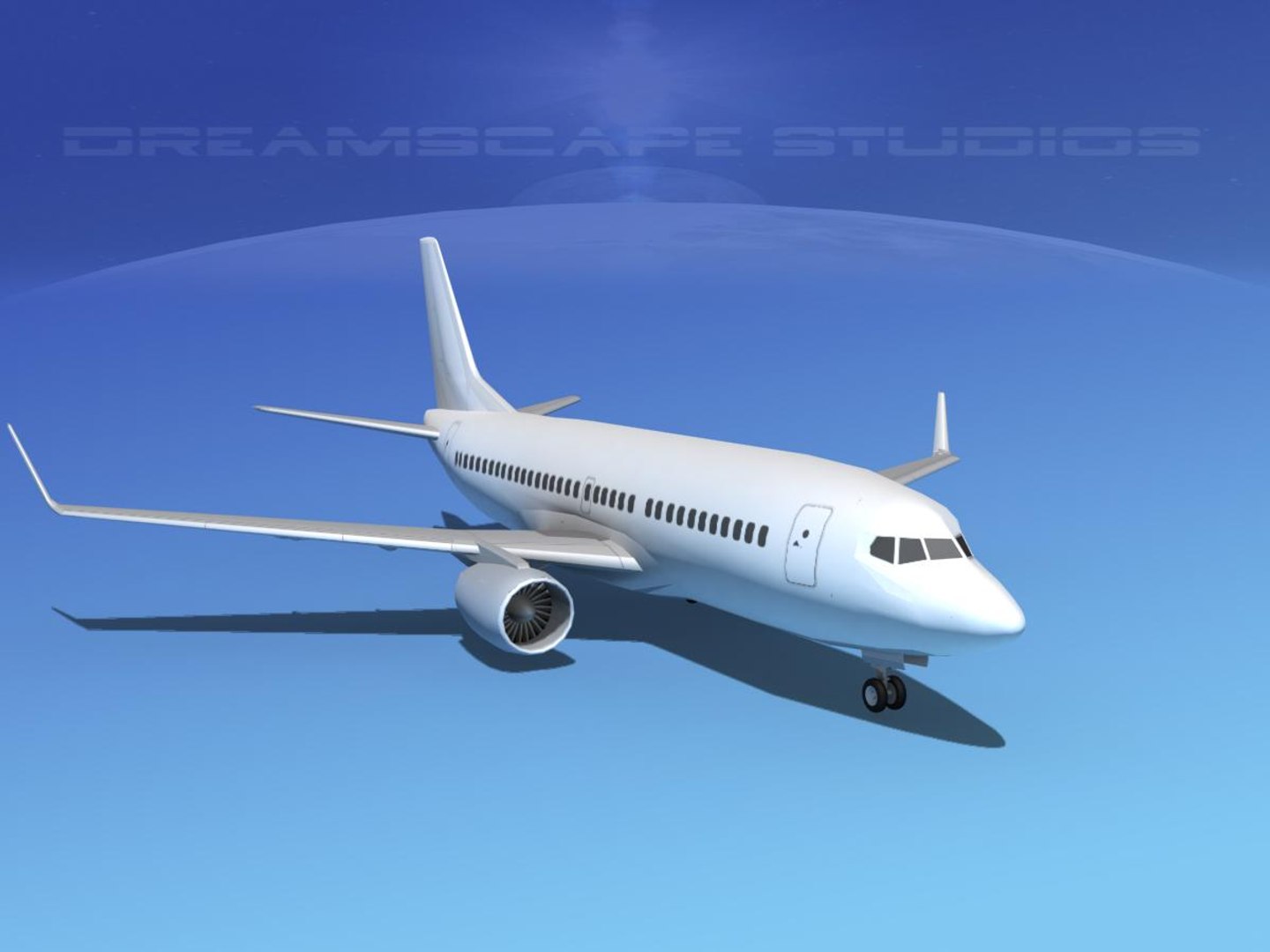 Boeing 737-300 3d Model