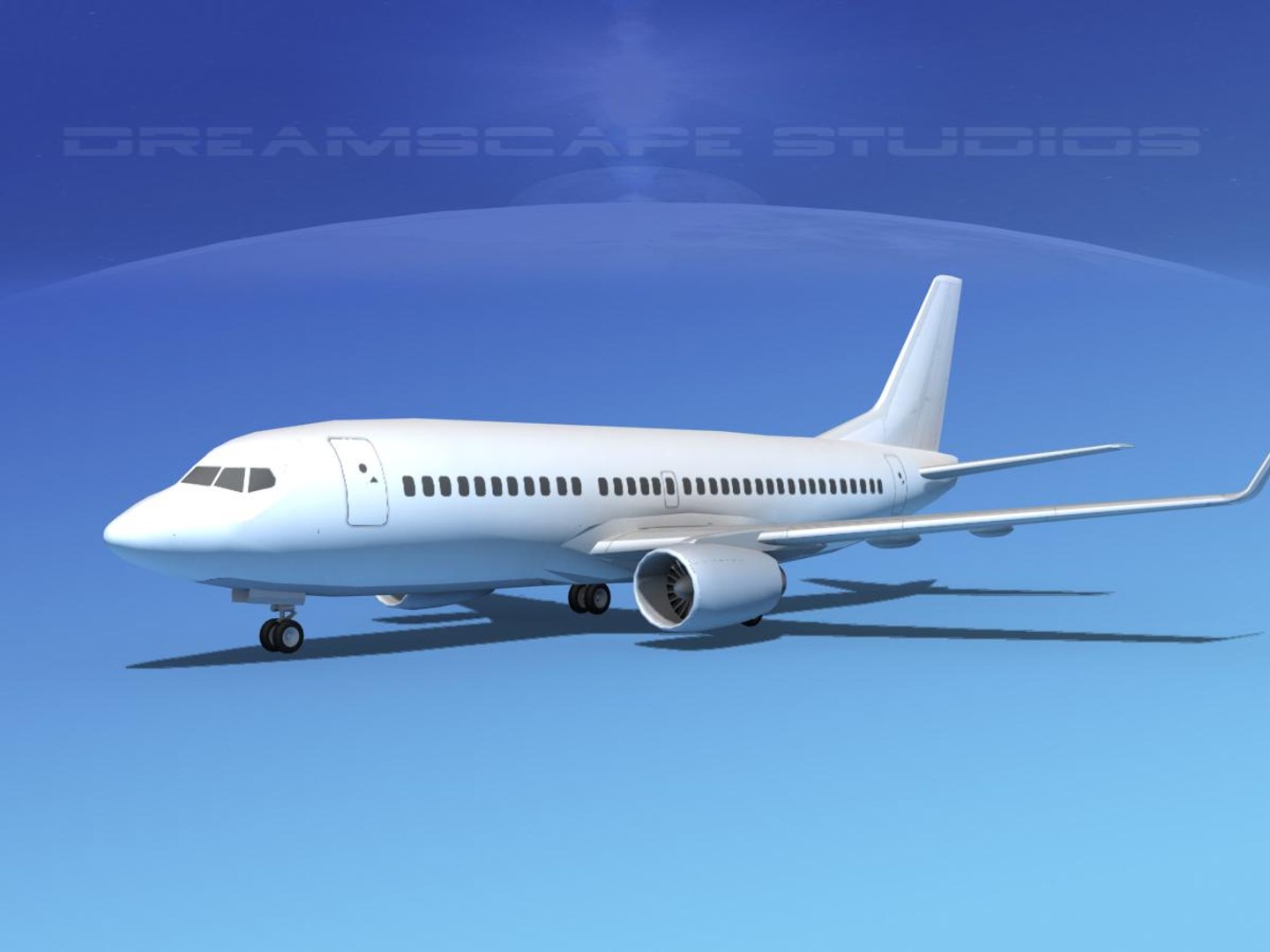 Boeing 737-300 3d Model