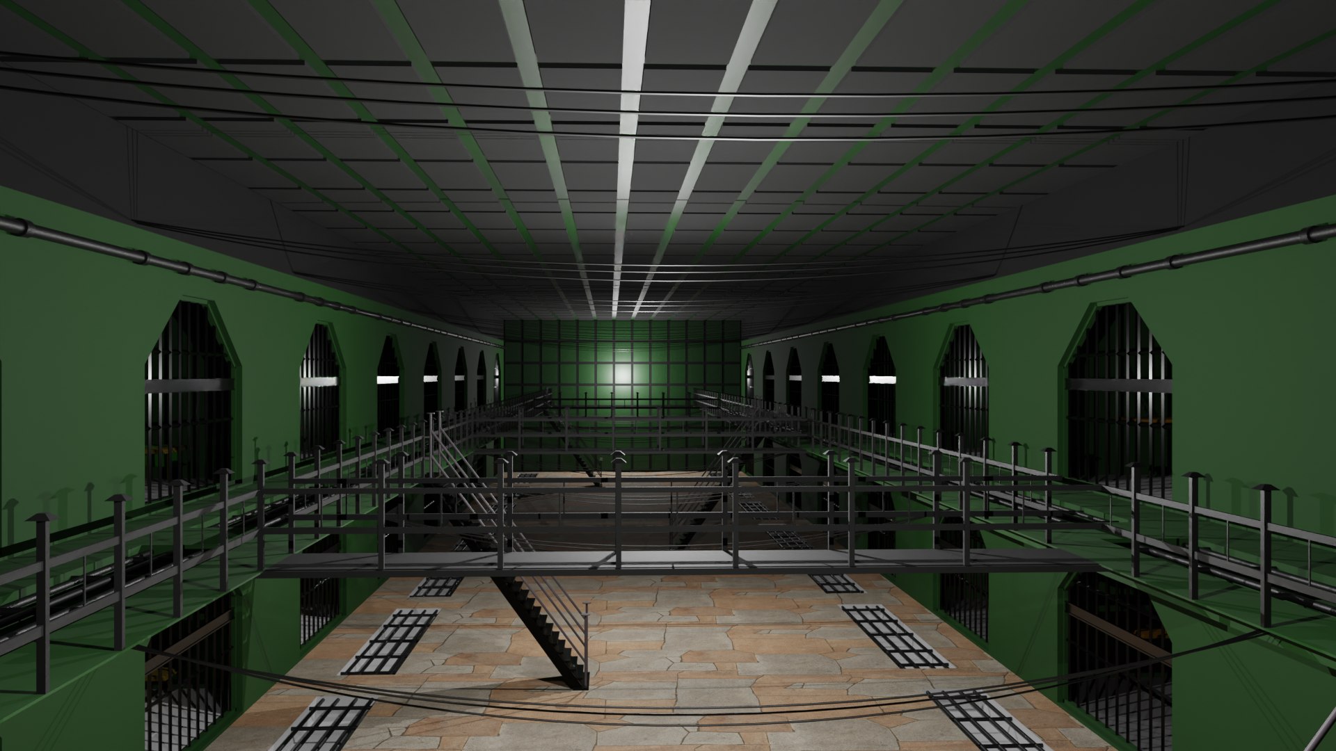 Prison Interior 3D Model - TurboSquid 2157312