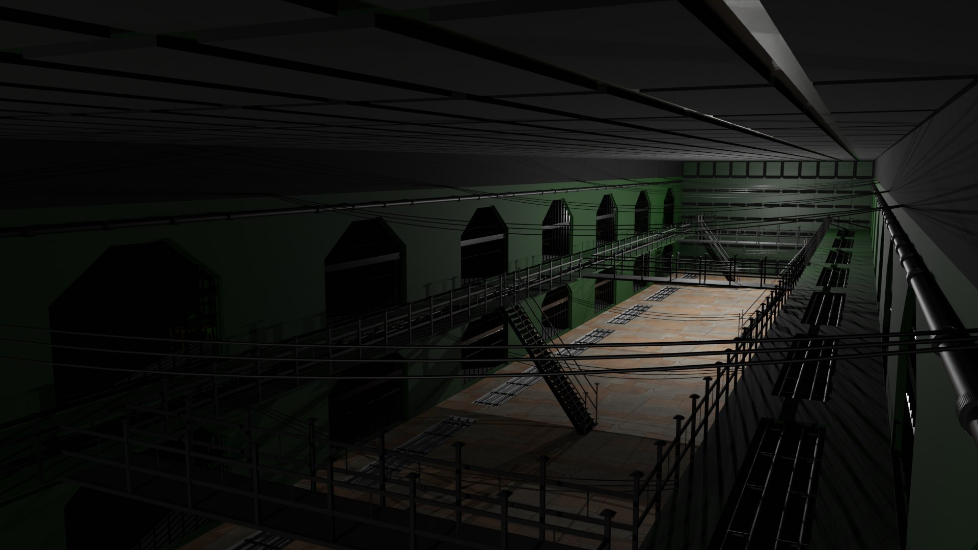 Prison Interior 3D Model - TurboSquid 2157312