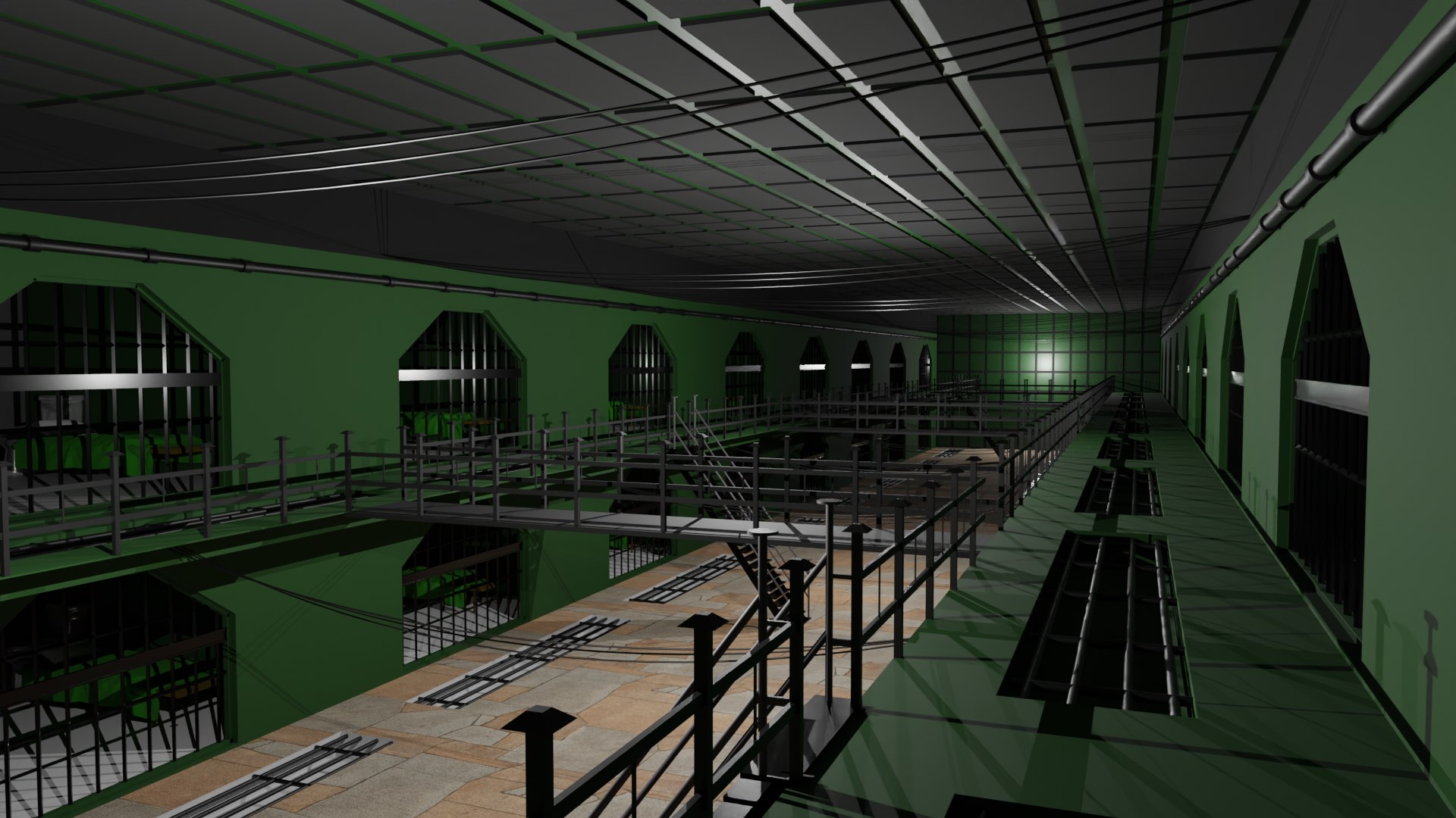 Prison Interior 3D Model - TurboSquid 2157312