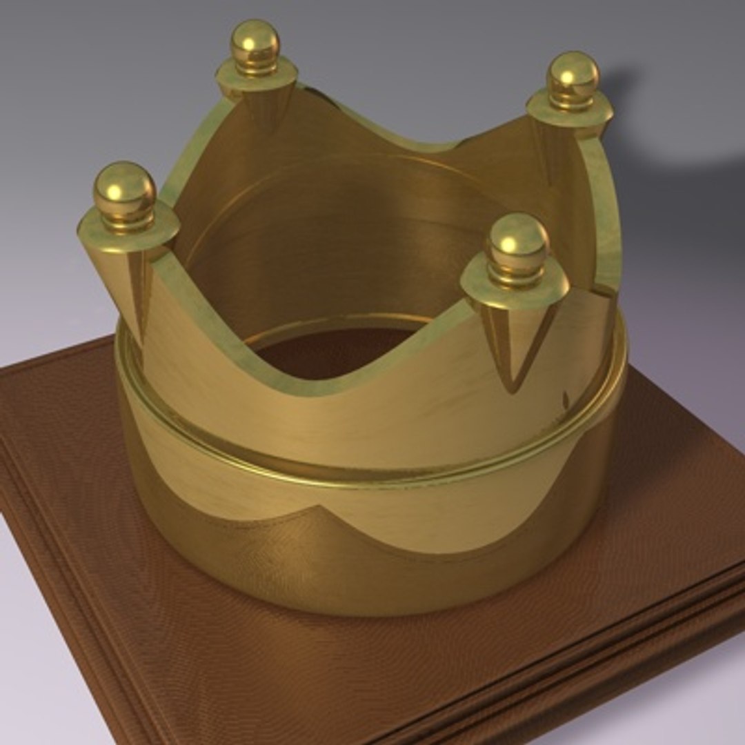 Gold Crown 3d Model