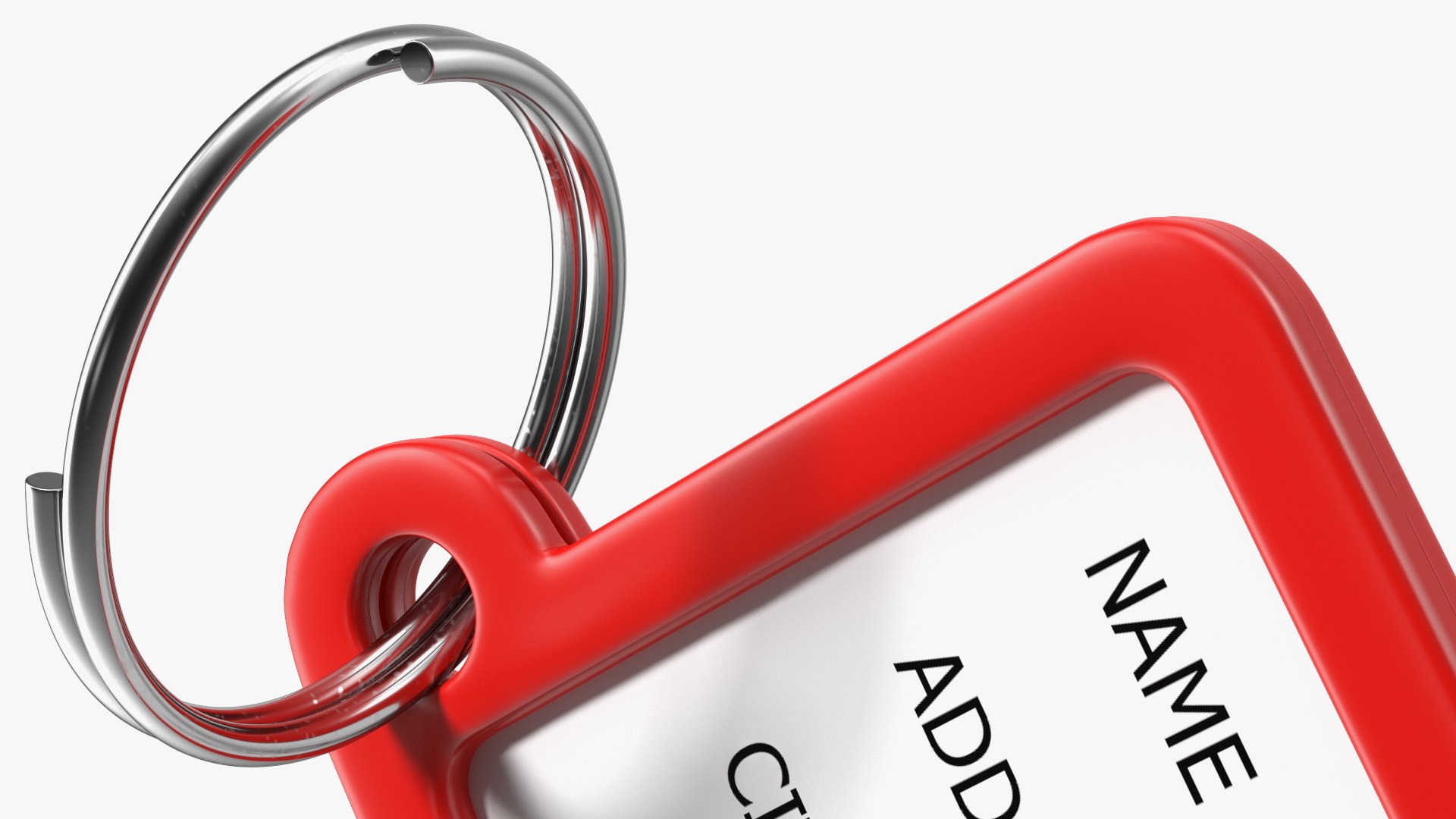 3D Plastic Key Tags with Label Window model - TurboSquid 1781189