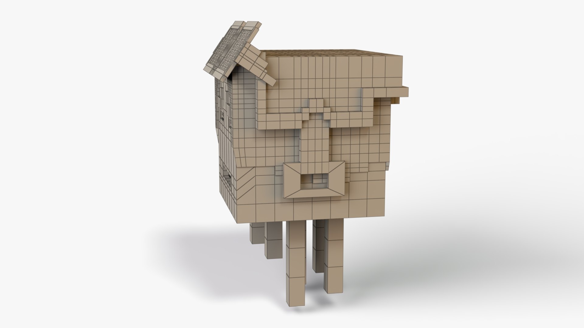 Minecraft Friendly Ghast 3D Model - TurboSquid 2413986