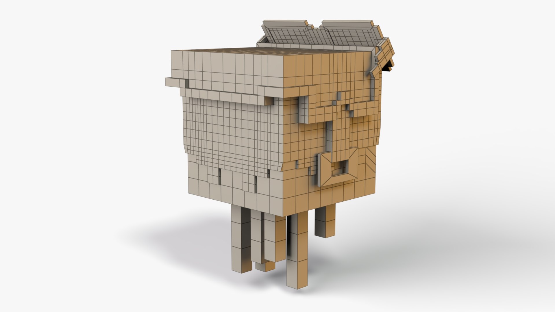 Minecraft Friendly Ghast 3D Model - TurboSquid 2413986