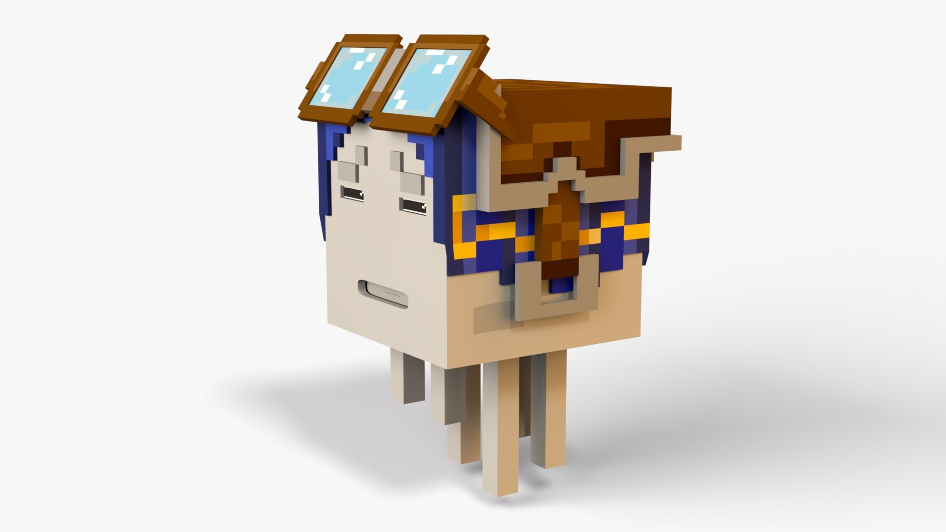 Minecraft Friendly Ghast 3D Model - TurboSquid 2413986