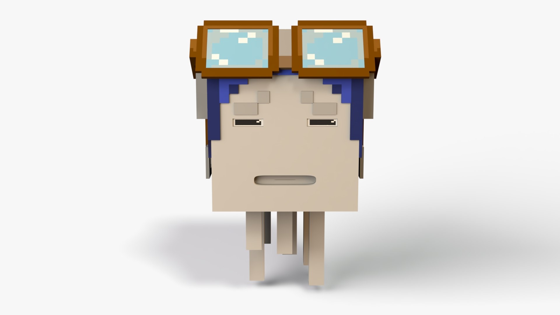 Minecraft Friendly Ghast 3D Model - TurboSquid 2413986