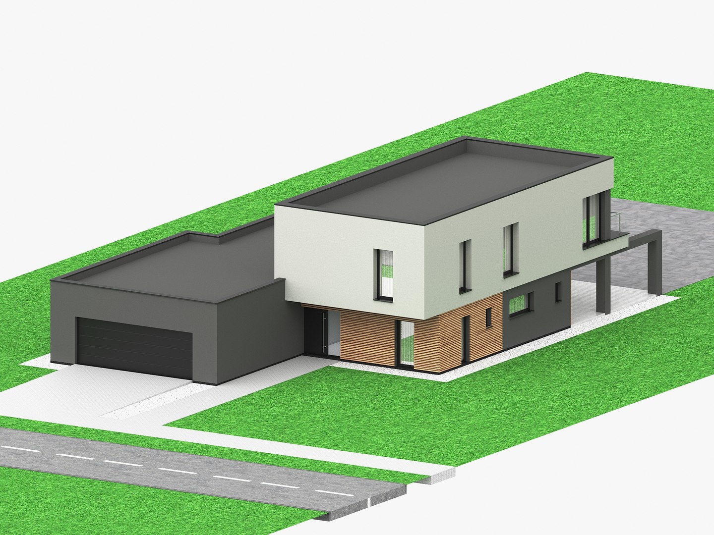 3D Model Family House 5 - TurboSquid 2301160